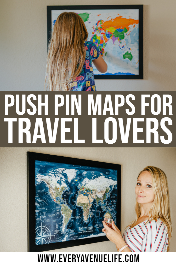 Check Out These Cute Travel Maps With Push Pins